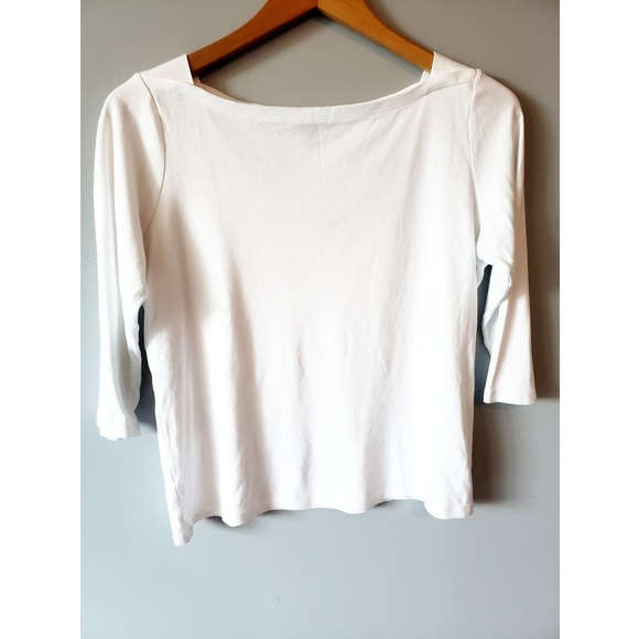 Talbots | Tops | 22 Talbots Size S White Shirt 34 Sleeves | Poshmark